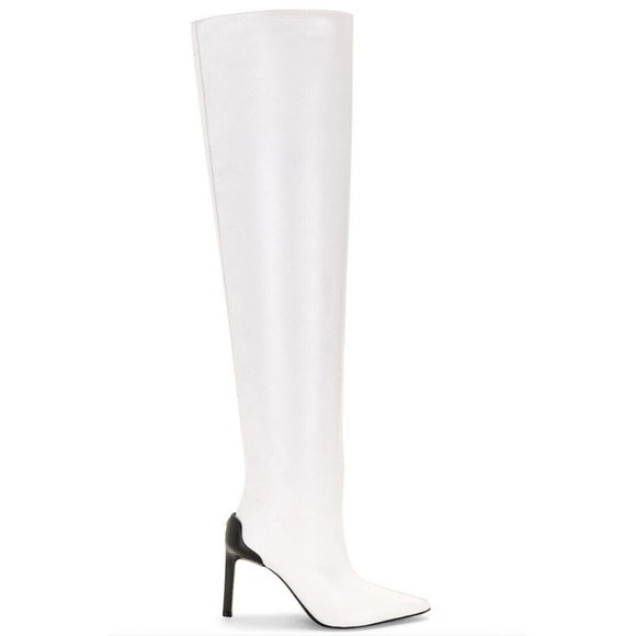 Courreges | Shoes | Courreges Sharp Leather High Boots Heritage White ...